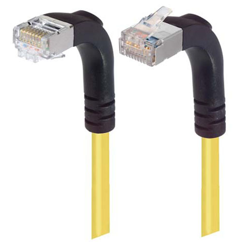 Shielded Category 6 Right Angle Patch Cable, Right Angle Down/Right ...