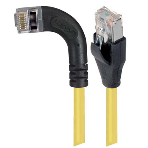 Shielded Category 6 Right Angle Patch Cable, Straight/Right Angle Left ...