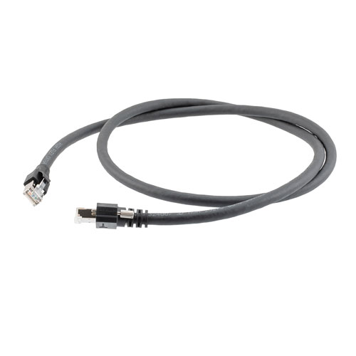 Category 6a GigE SF/UTP PVC High Flex Ethernet Assembly, GigE/RJ45, 3M