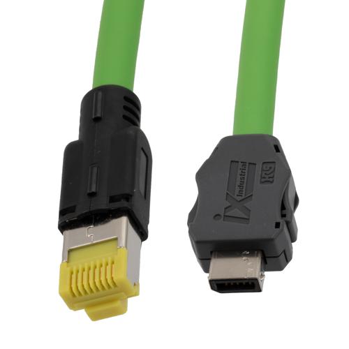 ix Industrial Category 6a Serial Cable, ix B Key to RJ45 Plug, 26AWG ...