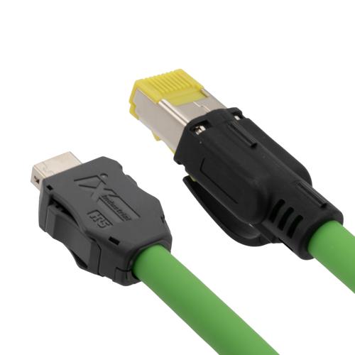 ix Industrial Category 6a Serial Cable, ix B Key to RJ45 Plug, 26AWG ...