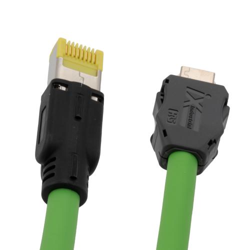 ix Industrial Category 6a Serial Cable, ix B Key to RJ45 Plug, 26AWG ...