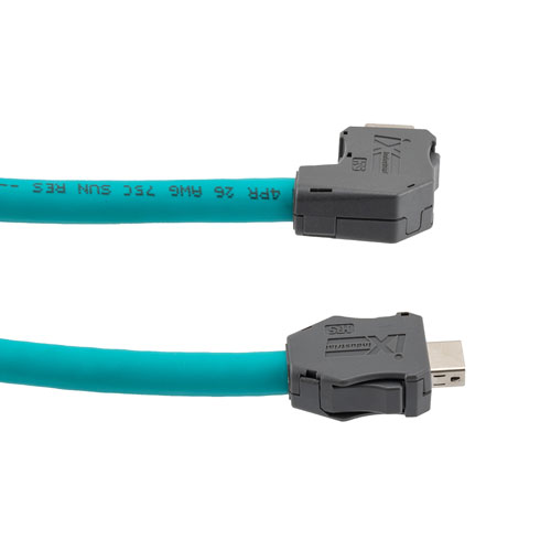 ix Industrial Assembly, Category 6a, SF/UTP, Right Angle Up ix A Plug ...