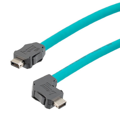 ix Industrial Assembly, Category 6a, SF/UTP, Right Angle Up ix A Plug ...