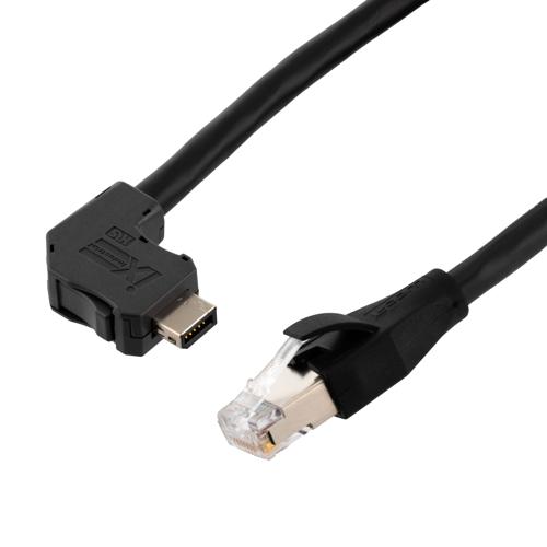 ix Economy Assembly, Category 6a, F/UTP, Single Shielded, Right Angle ...