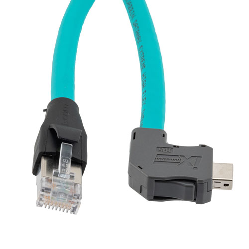 ix Industrial Assembly, Category 6a, SF/UTP, Right Angle Down ix A Plug ...