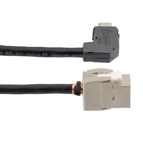 ix Economy Assembly, Category 6a, F/UTP, Single Shielded, Right Angle ...