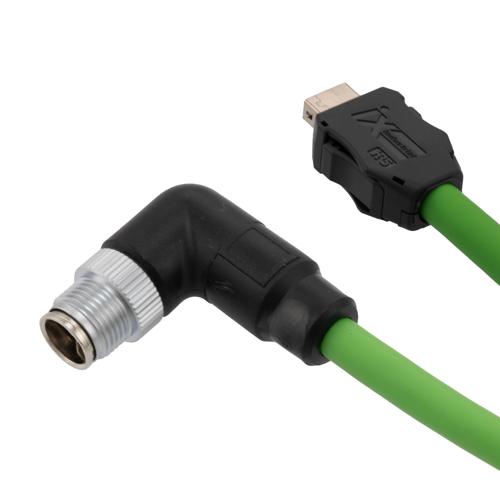 ix Industrial Category 6a Serial Cable, ix B Key to Right Angle M12 X ...
