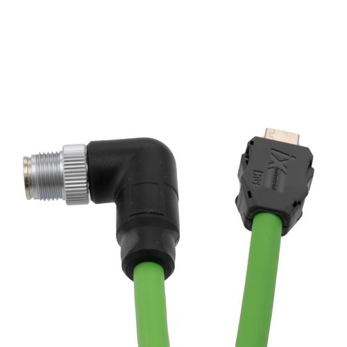 ix Industrial Category 6a Serial Cable, ix B Key to Right Angle M12 X ...
