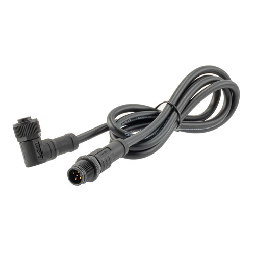 M12 5 Position A-code Male to Right Angle Female Sensor Signal Cable ...