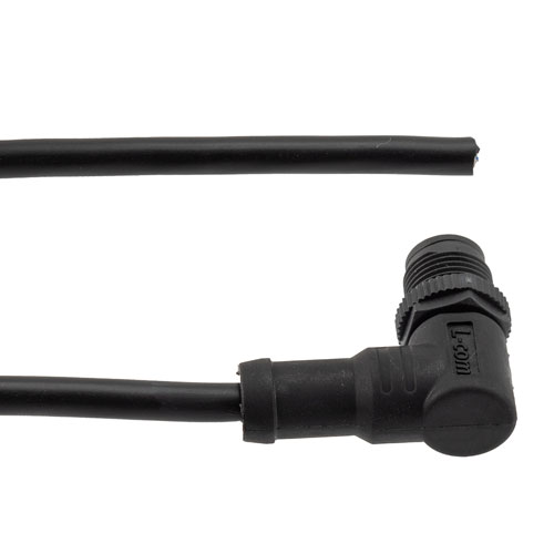 M12 5 Position A-code Right Angle Male to Open Sensor Signal Cable ...