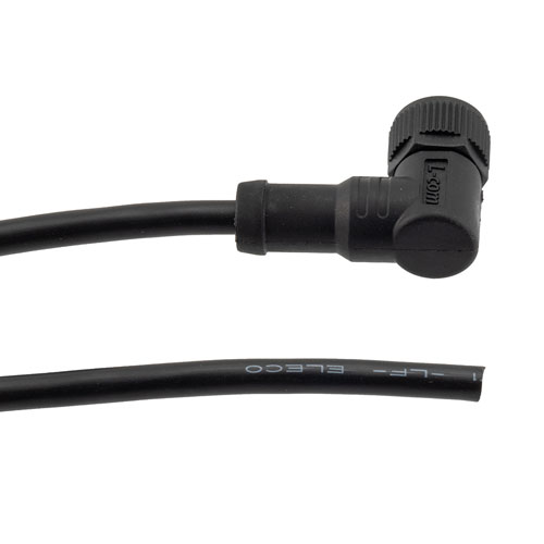 M12 5 Position A-code Right Angle Female to Open Sensor Signal Cable ...