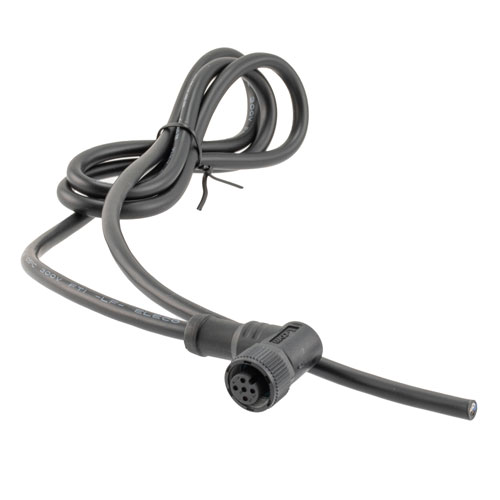 M12 5 Position A-code Right Angle Female to Open Sensor Signal Cable ...