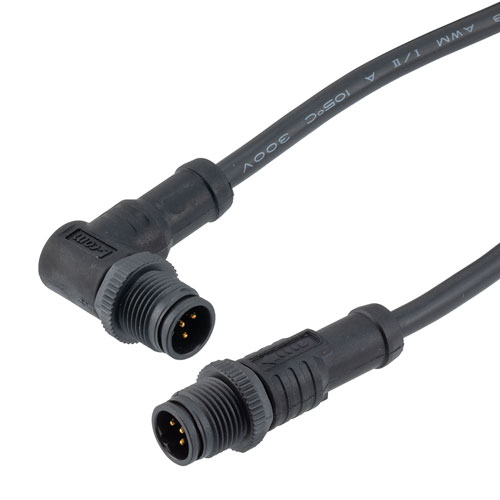 IP68 Waterproof M12 5 Position B-code, Sensor Signal Cable, Light ...