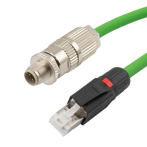 Profinet Type B/C Cat5e Cable IP67 M12 D-Code Male-RJ45 Double Shielded ...