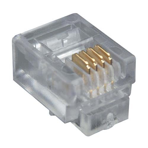 Modular Plugs RJ11 (6x4), Pkg/100 - TSP3046