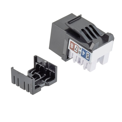 Cat6a RJ45 Keystone Jack, IDC 110 90 degrees Punch Down, UTP ...