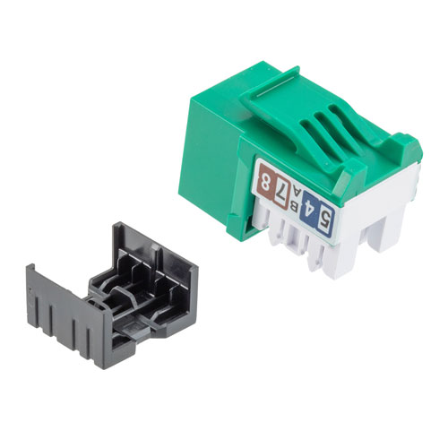 Cat6a RJ45 Keystone Jack, IDC 110 90 degrees Punch Down, UTP ...