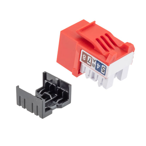 Cat6a RJ45 Keystone Jack, IDC 110 90 degrees Punch Down, UTP ...