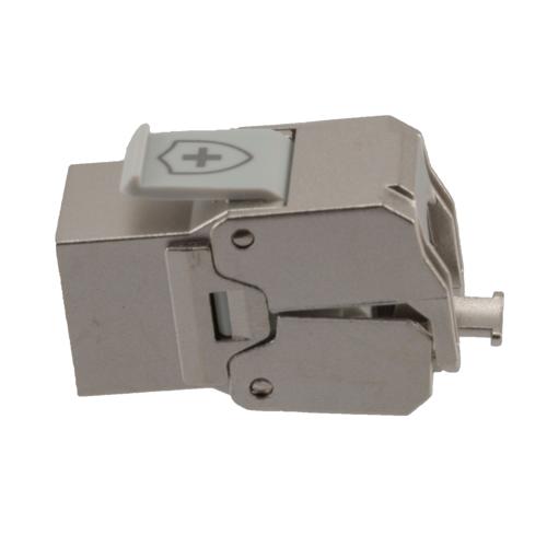 Cat6A Antimicrobial RJ45 Keystone Jack, Shielded