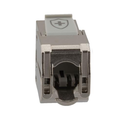 Cat6A Antimicrobial RJ45 Keystone Jack, Shielded