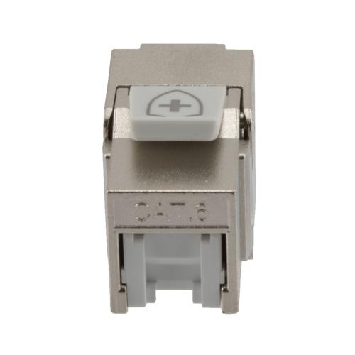 Cat6 Antimicrobial RJ45 Keystone Jack, Shielded