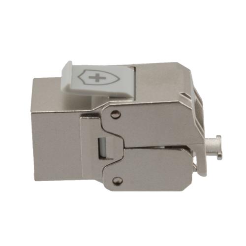 Cat6 Antimicrobial RJ45 Keystone Jack, Shielded