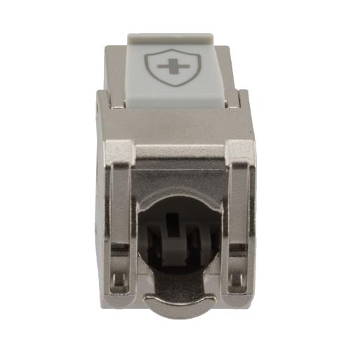 Cat6 Antimicrobial RJ45 Keystone Jack, Shielded
