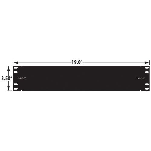 3.5" x 19" Universal Master Rack Panel, Black - UPR35-6B