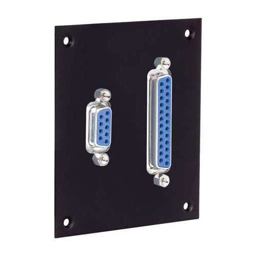 Universal Sub-Panel, One DB9 and One DB25 Feed-Thru - USP-DB9-25FB