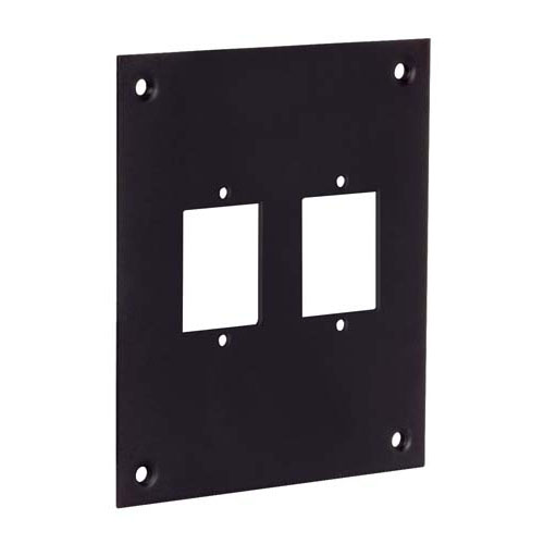 Universal Sub-Panel with Two ECF Holes, Black - USP229B