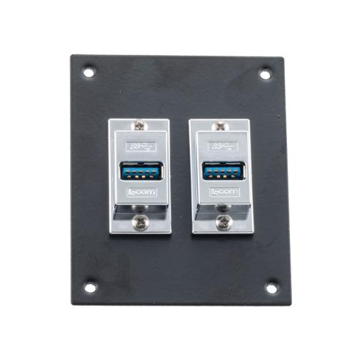 Universal Sub-Panel, with Two USB 3.0, A Type Female to B Type Female ...