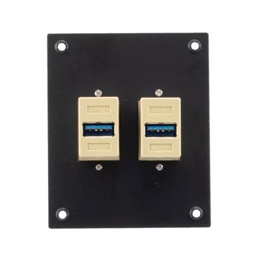 Universal Sub-Panel, with Two USB 3.0, B Type Female to A Type Female ...