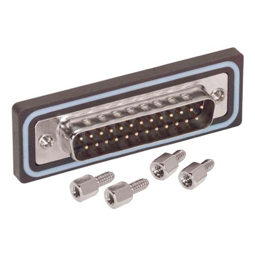 Waterproof Panel Mount Solder Cup D-Sub Connector, DB25M - WPSD25P