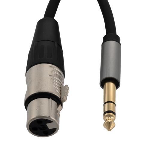XLR To 1/4 inch Audio Cable, 3 Pin, Female To Male, High-Flex, 24AWG ...