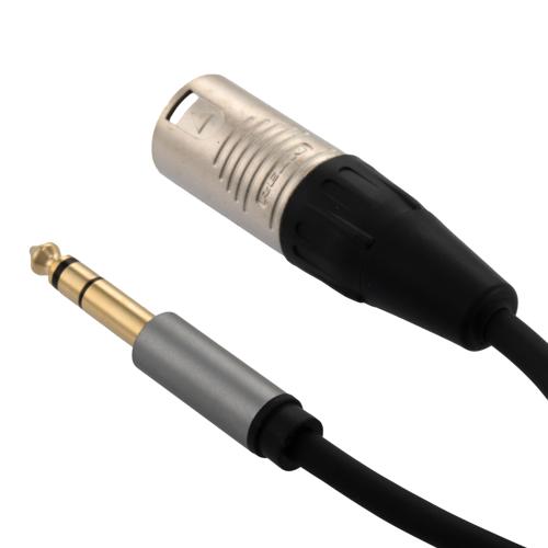 XLR To 1/4 inch Audio Cable, 3 Pin, Male To Male, High-Flex, 24AWG, PVC ...