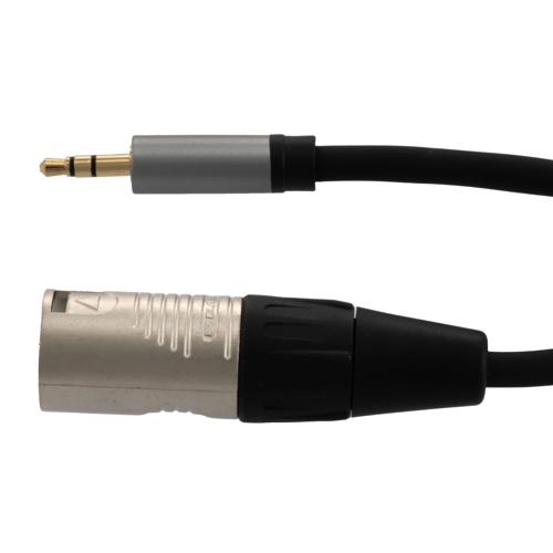 XLR To 3.5mm Audio Cable, 3 Pin, Male To Male, High-Flex, 24AWG, PVC ...