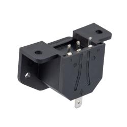 AC PEM C14, Panel Flange, Right Angle, Thru-hole PCB, Terminal Cover ...