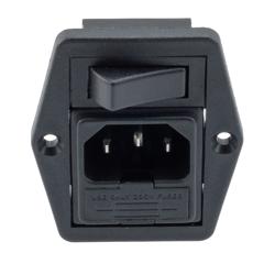 Vertical Power Entry Module, Side-Fixing, Panel-Mount, C14 Inlet ...