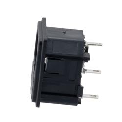 AC PEM C14 type 1.0 mm Snap-In Panel Mount IEC inlet connector AC power ...