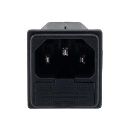 AC PEM C14 type 2.0 mm Snap-In Panel Mount IEC inlet connector AC power ...