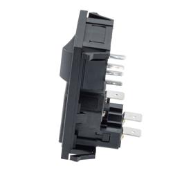 Vertical Power Entry Module, Twin-Fused C14 Inlet, I/O Marked Double ...