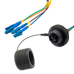 4 Channel TFOCA 2 Jam Nut Receptacle to LC/UPC, Single Mode, 7.5mm ...