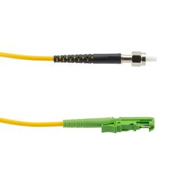 Fiber Optic Patch Cable SMA/APC-E2000/APC Simplex 9.25/125 OS1 Single Mode Fiber 3 mm PVC Jacket 1 m