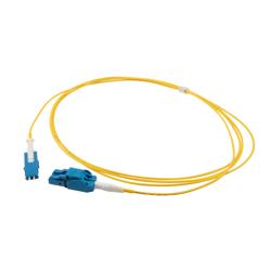 SN to LC Uniboot Cable Assembly, UPC Polished, Single Mode, Riser Rated, 2 Meter
