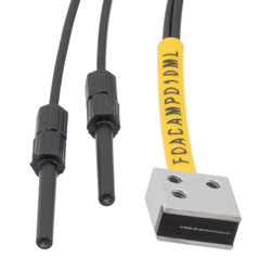 Fiber Optic Sensor Cable, 2M Array-type, Diffuse Reflection, R25 POF ...