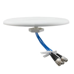 Indoor DAS Ceiling Omni Antenna, 5 dBi, 617 MHz - 6000 MHz, 4 x N-Female, Low PIM