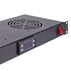 1U Rack mount (2 UL listed ) Fan with temp. control, 110v, with NEMA 5-15P (US) Plug, Cord Length 2M
