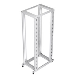 42U adjustable Depth 4-Post open frame network rack RAL9003 -Signal White