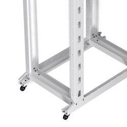 42U adjustable Depth 4-Post open frame network rack RAL9003 -Signal White